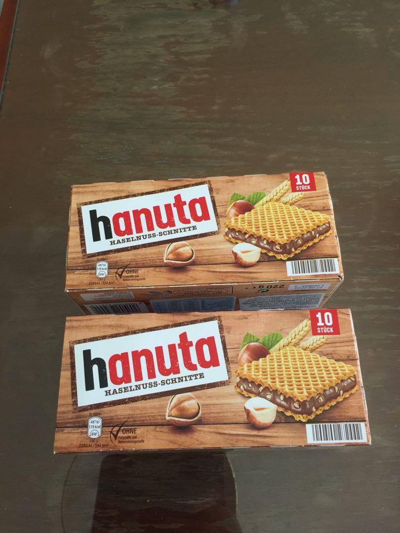 Hanuta Chocolate Wafer, Food & Drinks, Packaged & Instant Food on Carousell