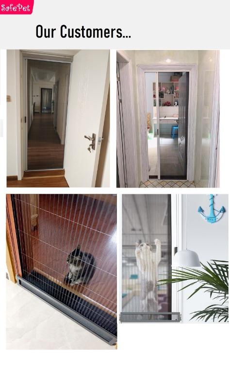 Invisible Sliding Door Grille for Cats , Pet Supplies, Homes & Other ...
