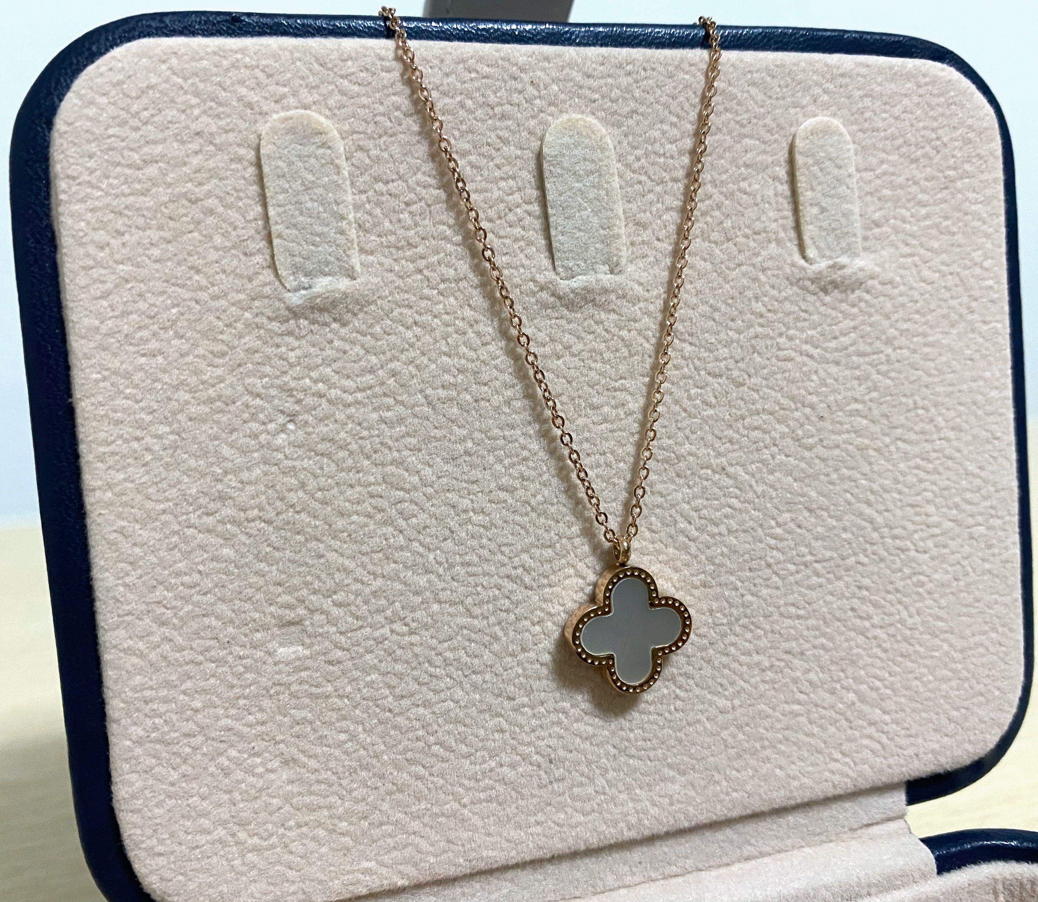 Korean Lucky Four-leaf Clover Necklace (Van Cleef & Arples Inspired ...