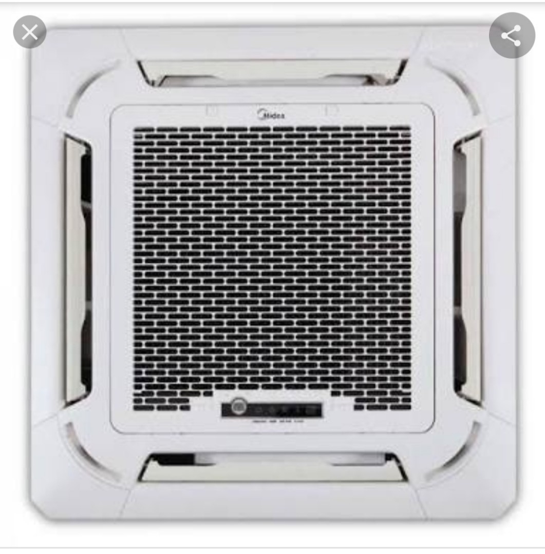 Midea 3tr ceiling cassette inverter, TV & Home Appliances, Air ...