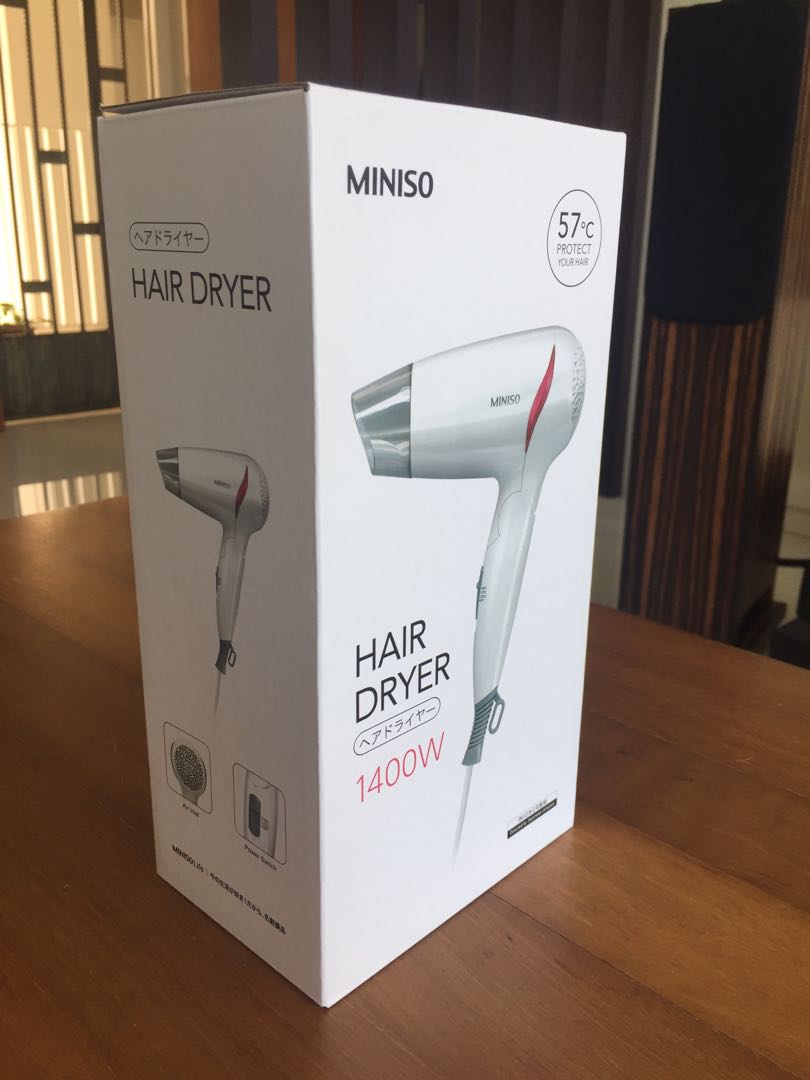Miniso Hair Dryer 1400W, Beauty & Personal Care, Hair on Carousell
