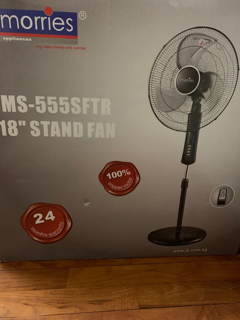 Morries 18” stand fan with remote MS-555SFTR 18”, Furniture & Home Living, Lighting & Fans, Fans ...