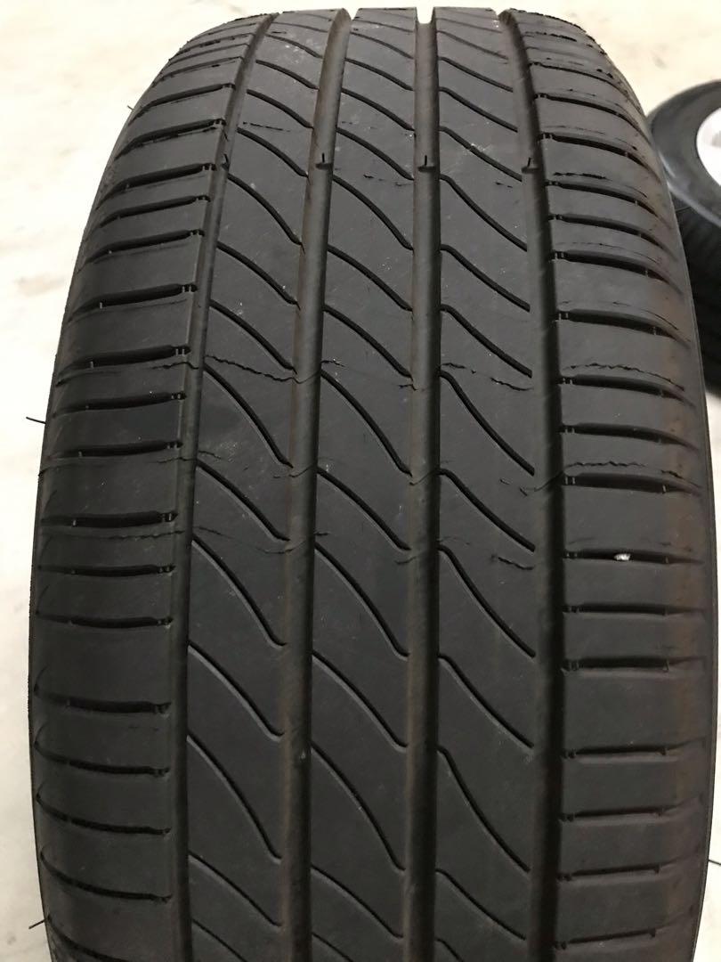 New Toyota Original Rims 17” With New Michelin 215/55/17, Car Accessories, Tyres & Rims on Carousell