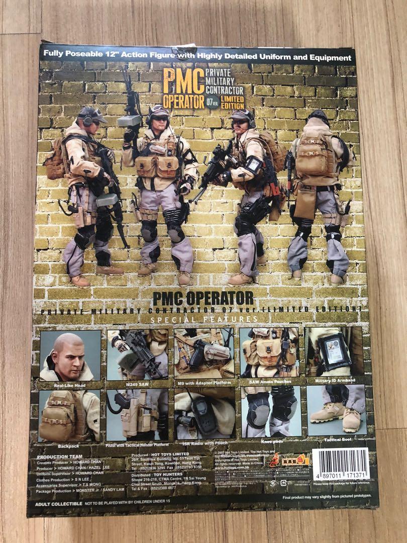 HOT TOYS PMC PRIVATE MILITARY CONTRACTOR OPERATOR 07 VER (LIMITED EDITION), Hobbies & Toys, Toys ...