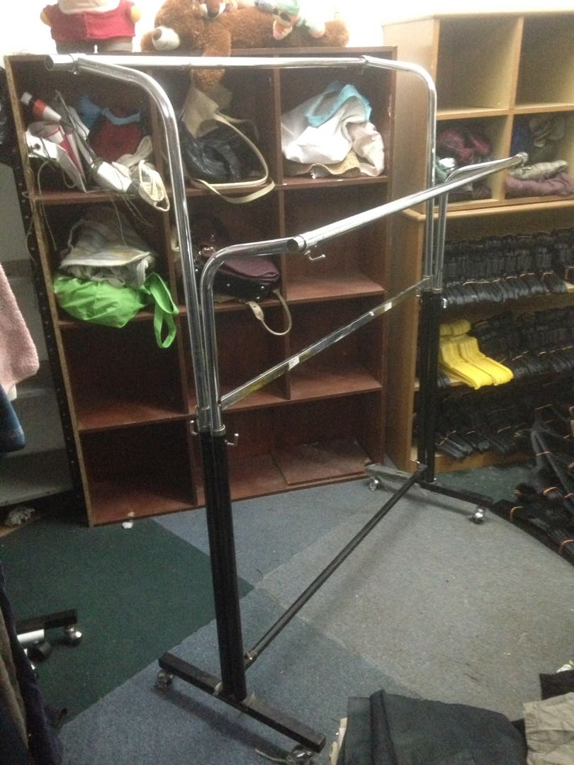 Rack besi double hang, Furniture & Home Living, Furniture, Shelves ...