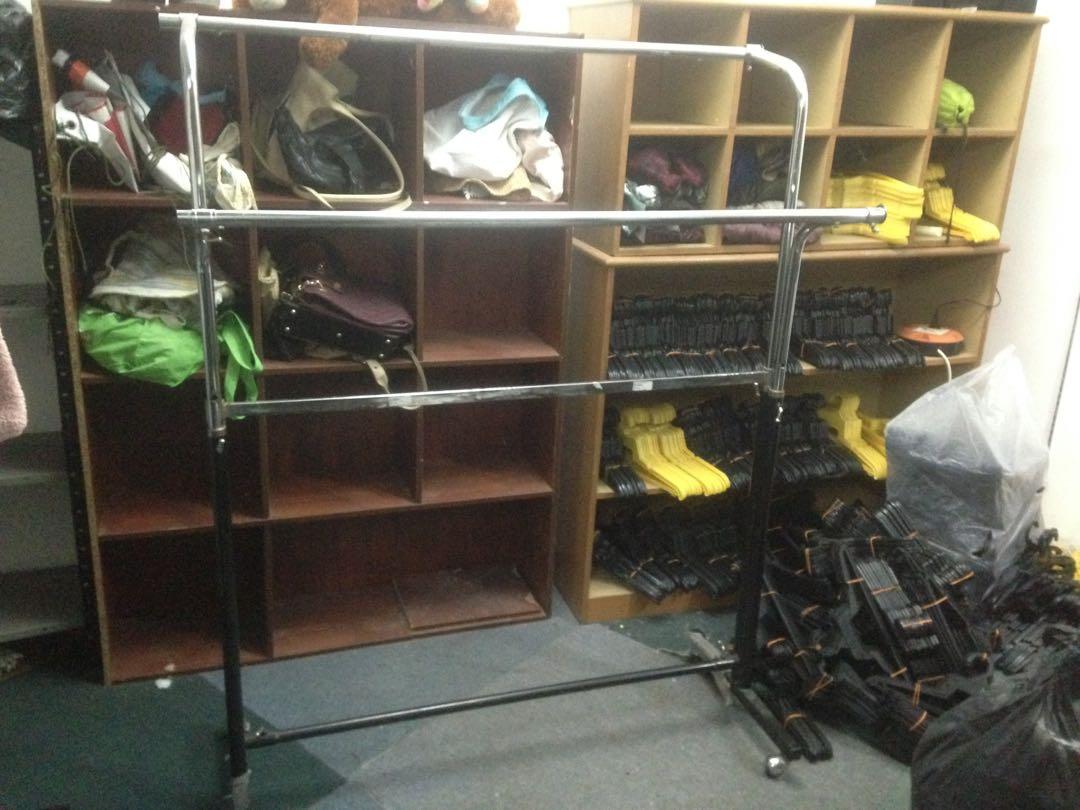 Rack besi double hang, Furniture & Home Living, Furniture, Shelves ...