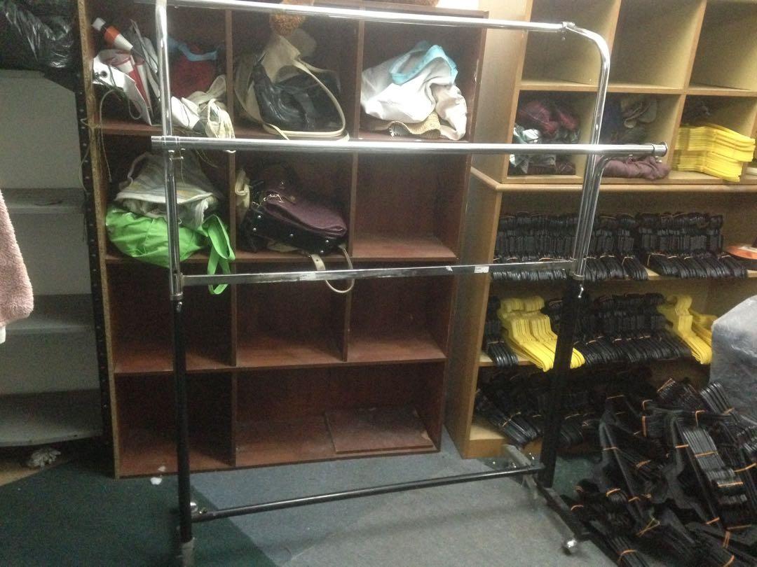 Rack besi double hang, Furniture & Home Living, Furniture, Shelves ...