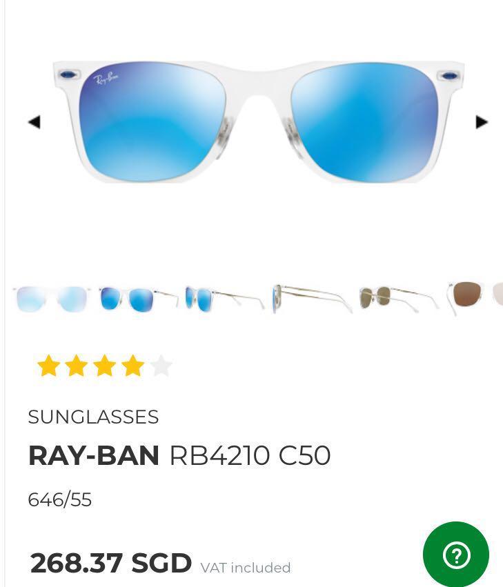 Ray-Ban RB420 C50 with black cover, Women's Fashion, Watches ...