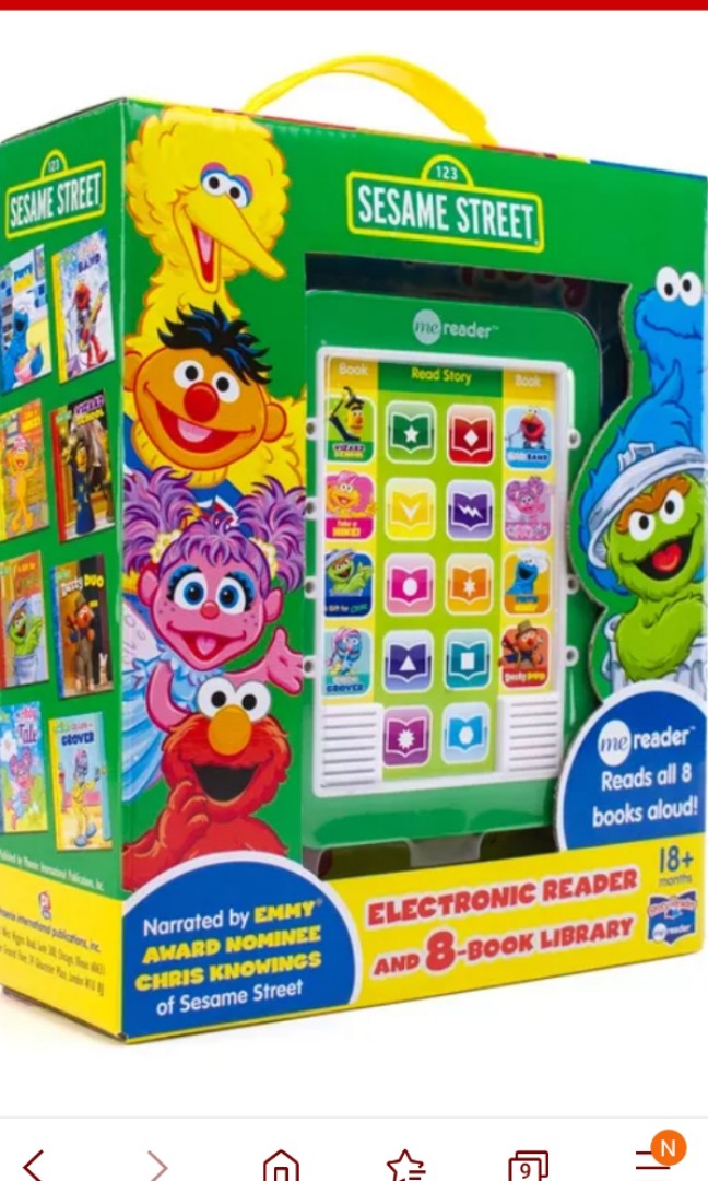 Sesame Street electronic me reader, Babies & Kids, Toys & Walkers on ...