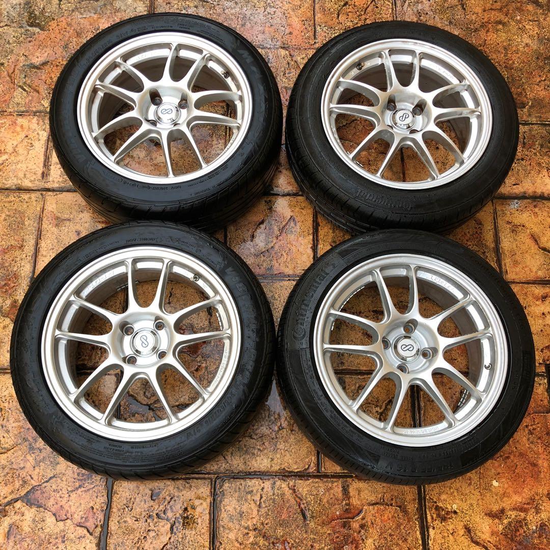 Sport Rim Enkei PF01 16X7JJ PCD100, Auto Accessories on Carousell