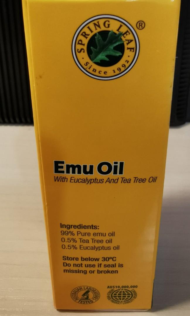 Spring Leaf 桉树/茶树/鸸鹋精华按摩油 Spring Leaf Emu Oil With Eucalyptus & Tea ...