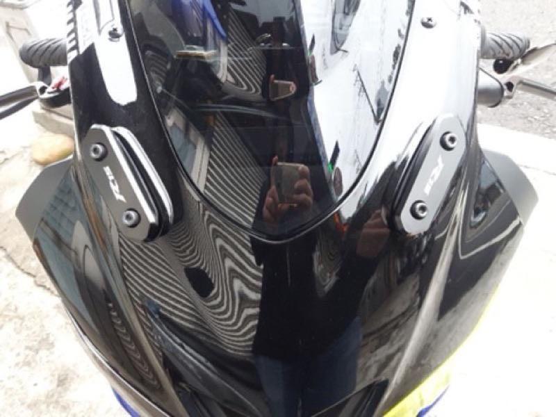 Yamaha YZF R15 V3 rear sides left right mirror cover cap racing motogp ...