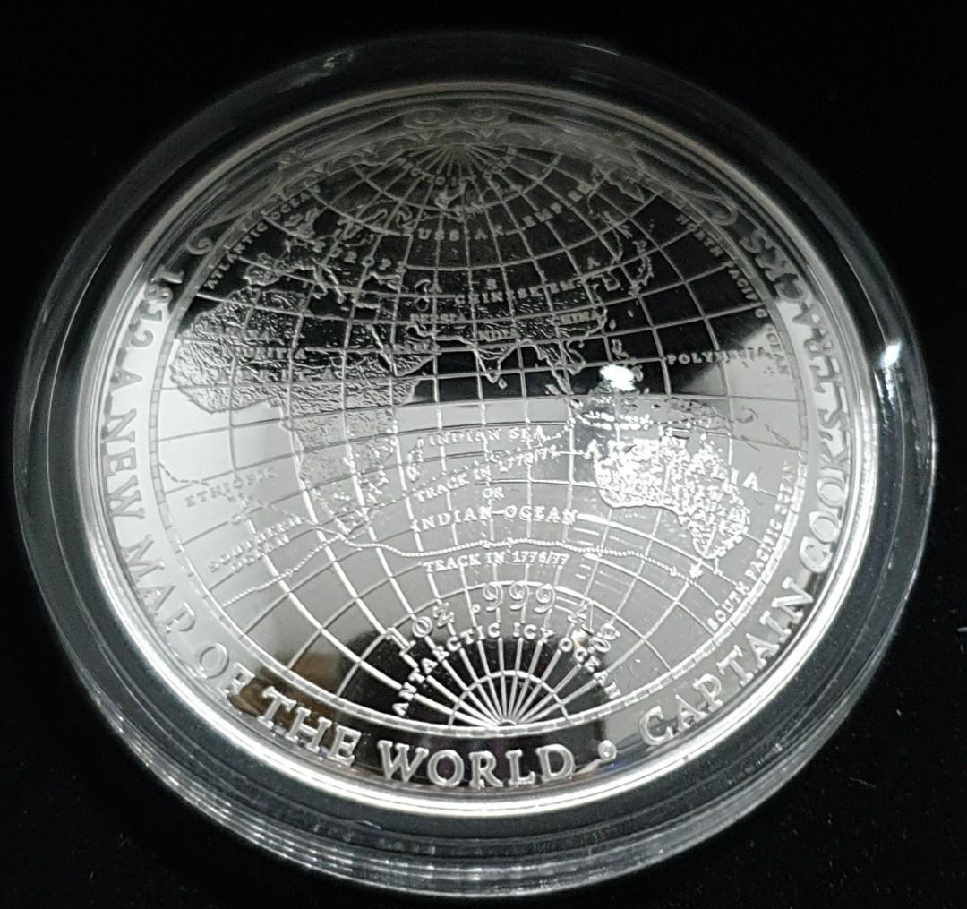 2019 Australia 1 oz Silver Proof Domed Coin - 1812 A New Map Of The ...
