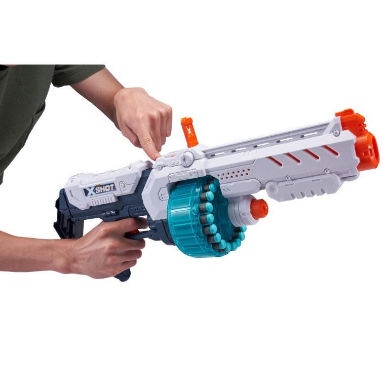 全新正版 X Shot Turbo Fire Foam Dart Blaster Toy Gun 20發連射玩具槍 ( 附48發 安全軟式子彈 ...