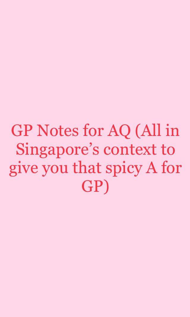 A Level GP Notes for Singapore based stats & examples: perfect for AQ ...