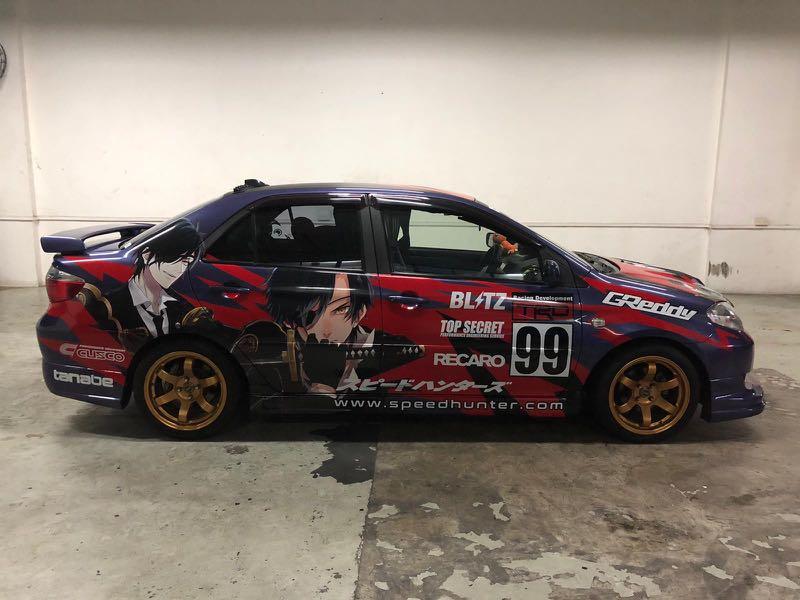 Animation Sticker Decal, Racing Track Car Stickers, Team Decal Logo ...