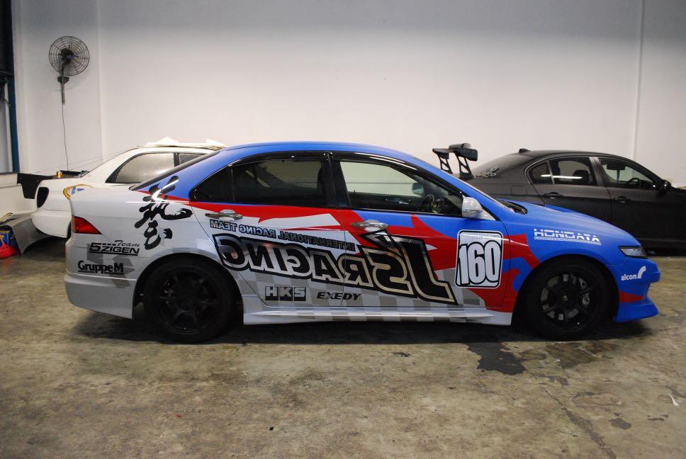 Animation Sticker Decal, Racing Track Car Stickers, Team Decal Logo ...