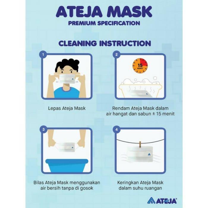 Ateja mask / masker non medis / masker 3 ply / masker kain, Fesyen ... Ateja mask / masker non medis / masker 3 ply / masker kain, Fesyen ...