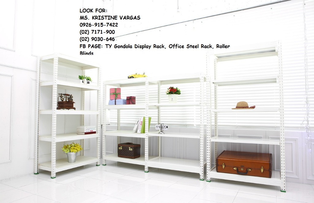 Boltless type steel rack open adjustable steel shelves, Furniture ...