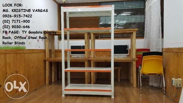 Boltless type steel rack open adjustable steel shelves, Furniture ...