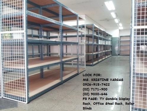Boltless type steel rack open adjustable steel shelves, Furniture ...
