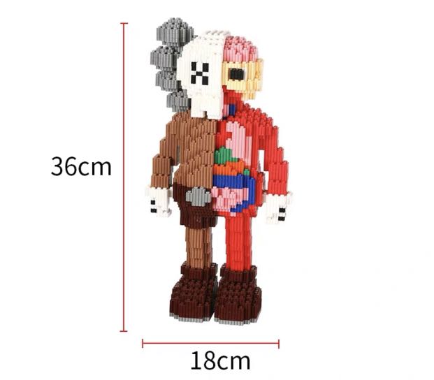 Brand New Kaws Lego Nano Bricks Figurine 4500 pieces (36 cm), Hobbies ...