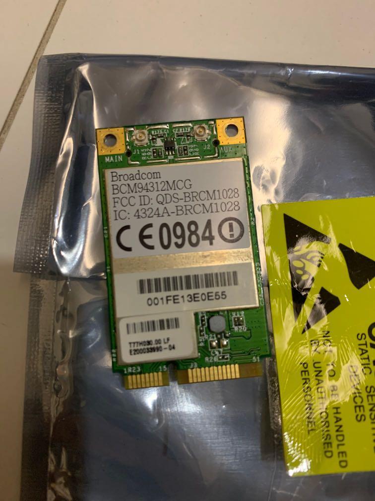 Broadcom BCM94312MCG WiFi card adapter for laptop, Computers & Tech ...