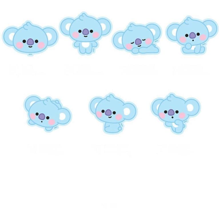 BT21 Sticker Pack, Hobbies & Toys, Collectibles & Memorabilia, Fan ...