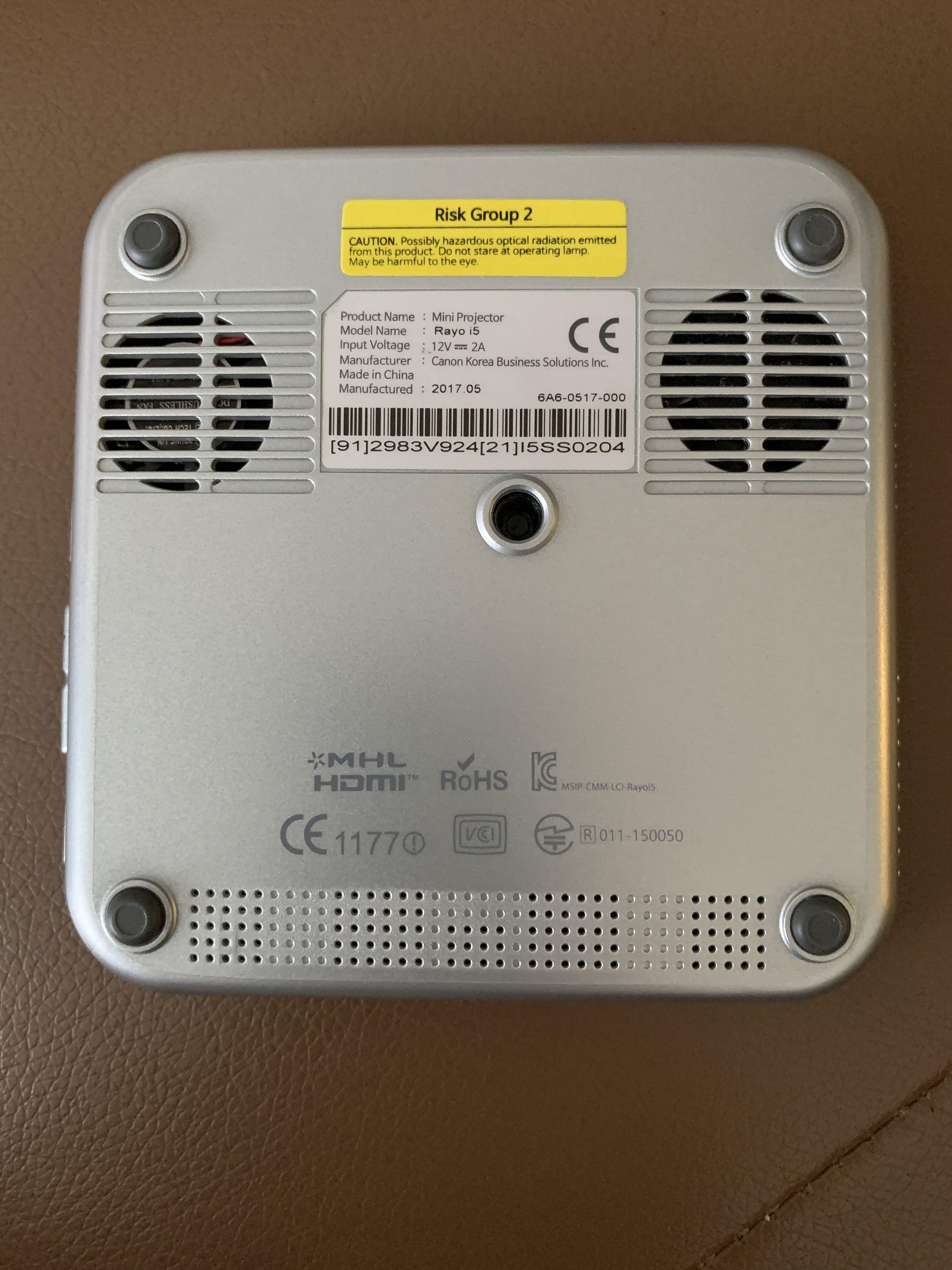 Canon Rayo i5 mini projector, Electronics, Others on Carousell