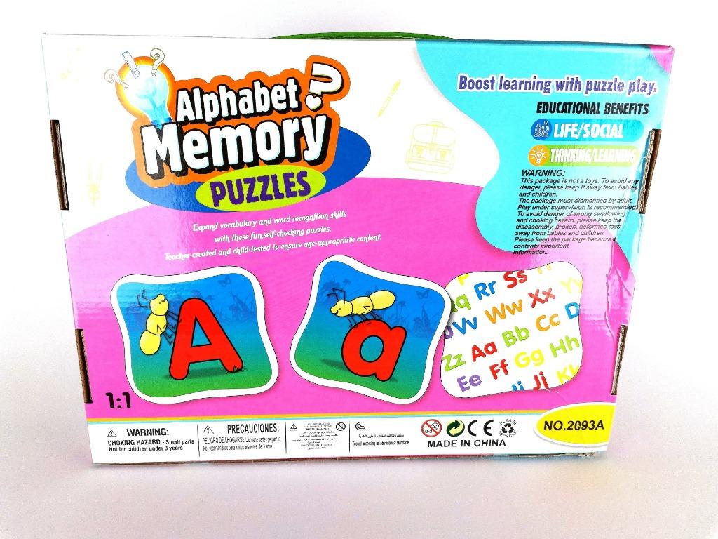 Educational Alphabet Memory Matching Game, Babies & Kids, Infant ...