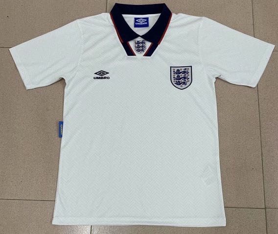 England Retro Home Jersey 1994, Men's Fashion, Activewear on Carousell