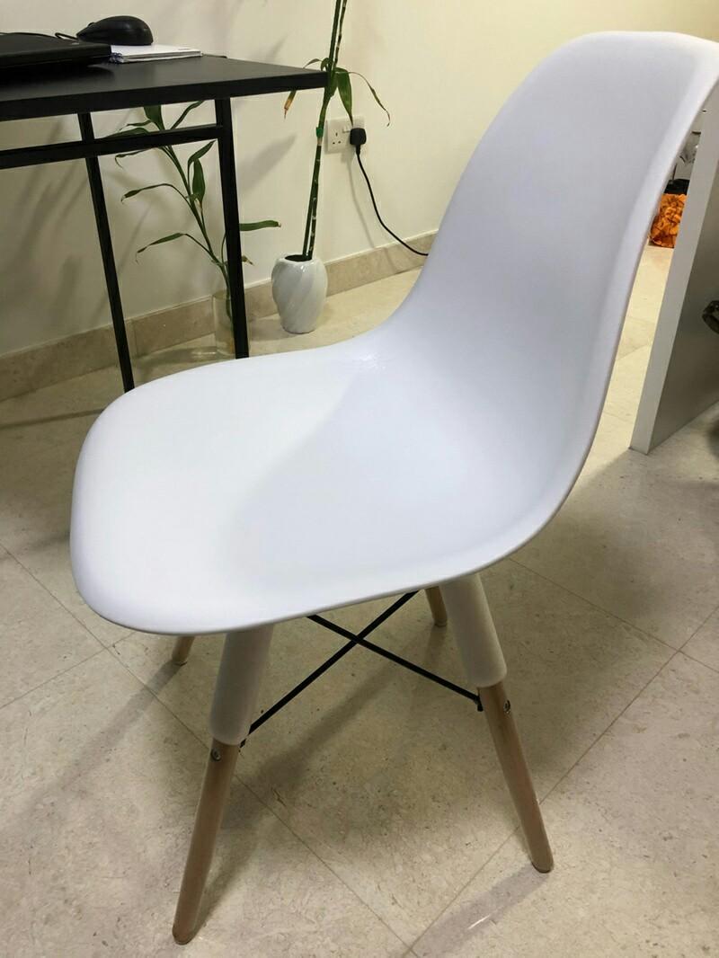 Free Assembly Eames Style Dining Study Chair, Furniture & Home Living ...