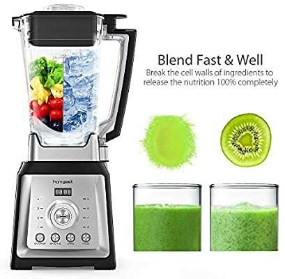 Homgeek 2000W Blender Smoothie Maker with 2L BPA Free Tritan Container ...