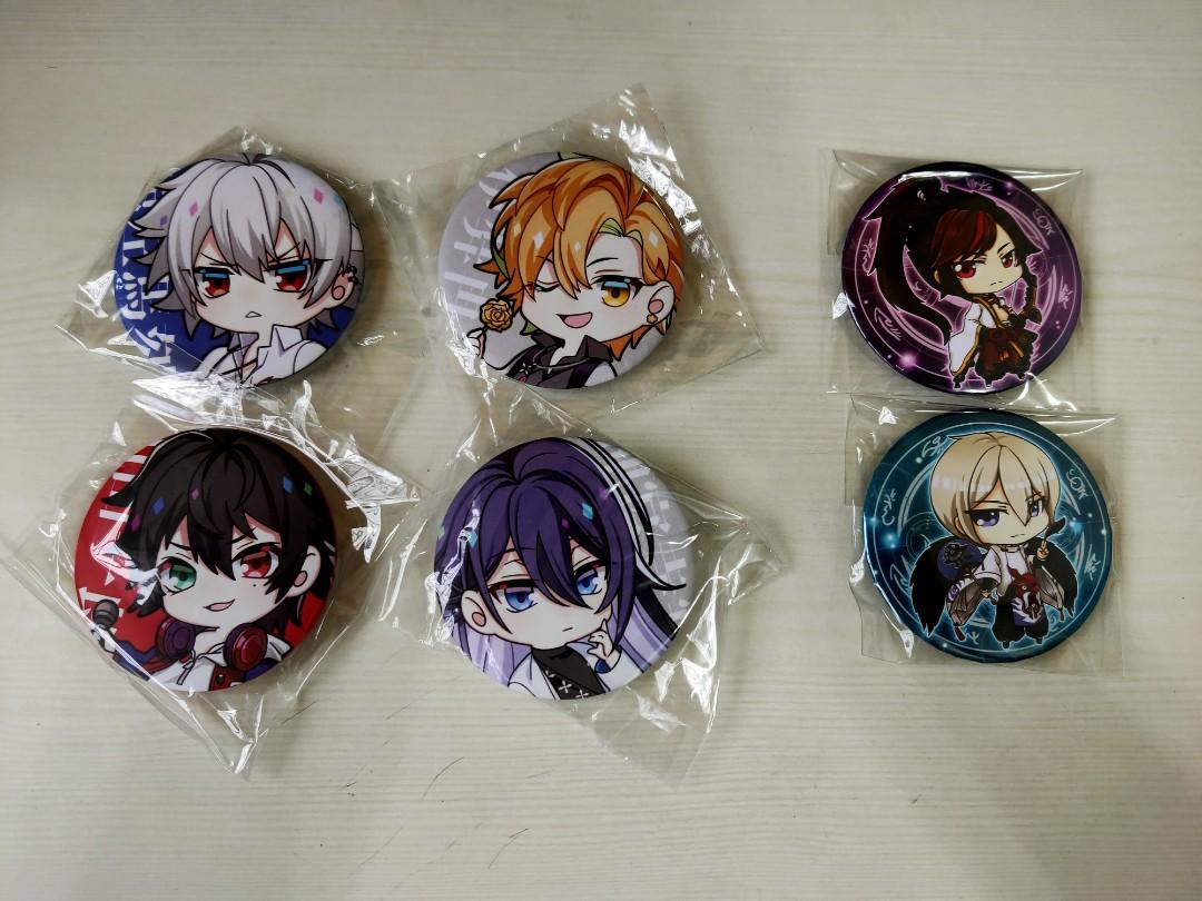 Instock preloved fan made anime keychains and badge pins, Hobbies ...