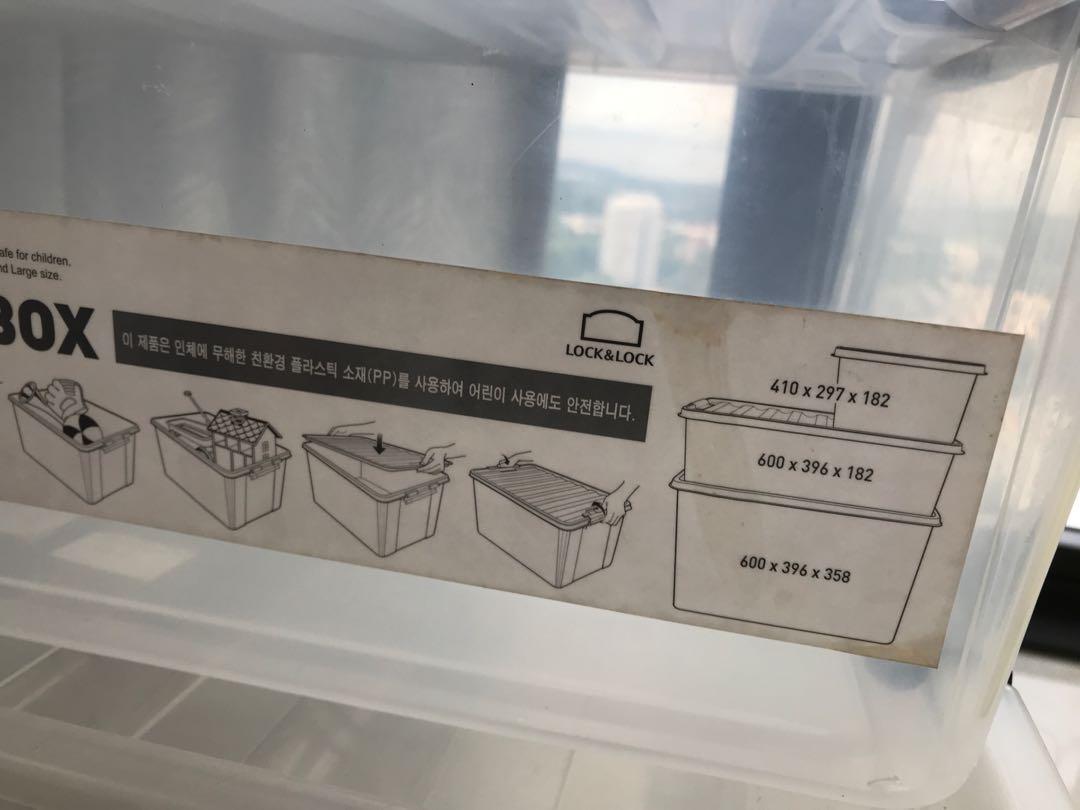 Korean storage box, Furniture & Home Living, Home Improvement ...