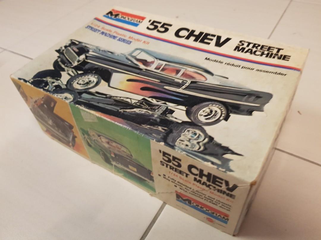 Monogram 1/24 55 Chevy Street Machine 1955 Chevrolet Bel Air model kit ...