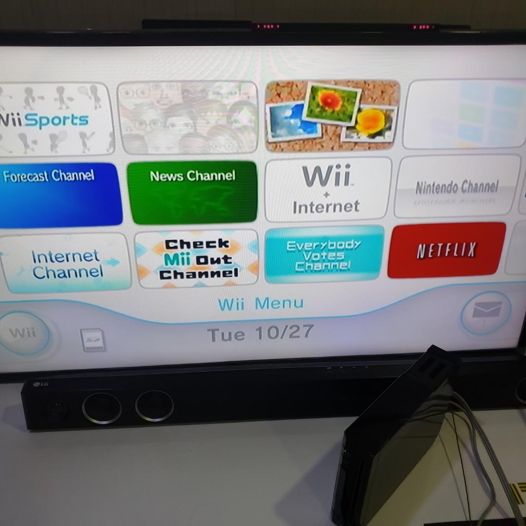 Nintendo Wii Console Black Version 4.3 RVL-001(ASI) 2008 Original Games ...
