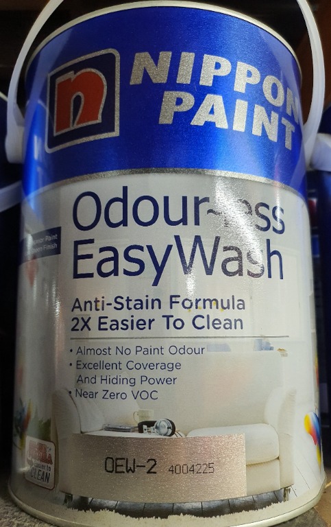 Nippon paint : 5L Odour-less EasyWash, Everything Else on Carousell