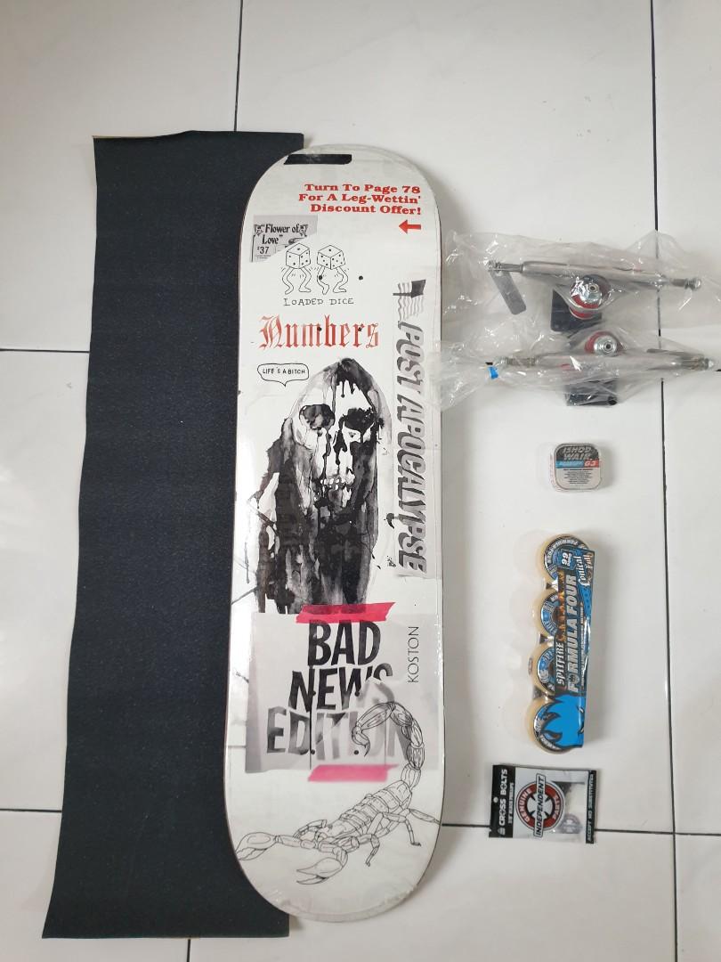 Numbers edition custom complete skateboard, Sports Equipment, Sports ...