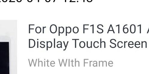 Oppo f1s lcd display with frame..white colour, Mobile Phones & Gadgets ...