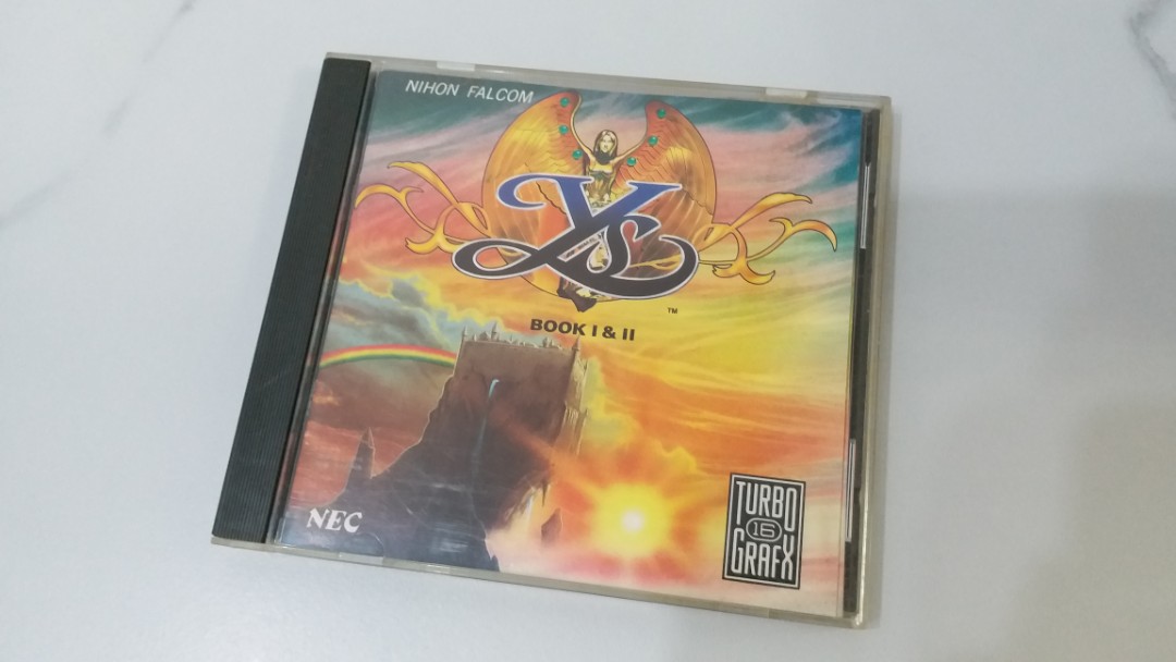 PC-Engine Ys I & II 遊戲 (美版Turbo Grafx 16) CD-Rom, 電子遊戲, 遊戲機配件, 遊戲週邊商品 ...