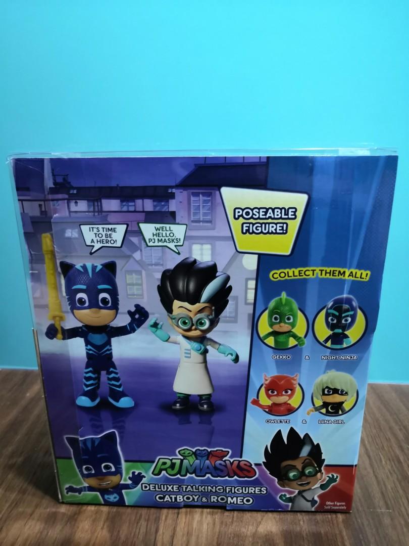 PJ Masks Deluxe Talking Figures Catboy & Romeo, Toys & Games, Bricks ...