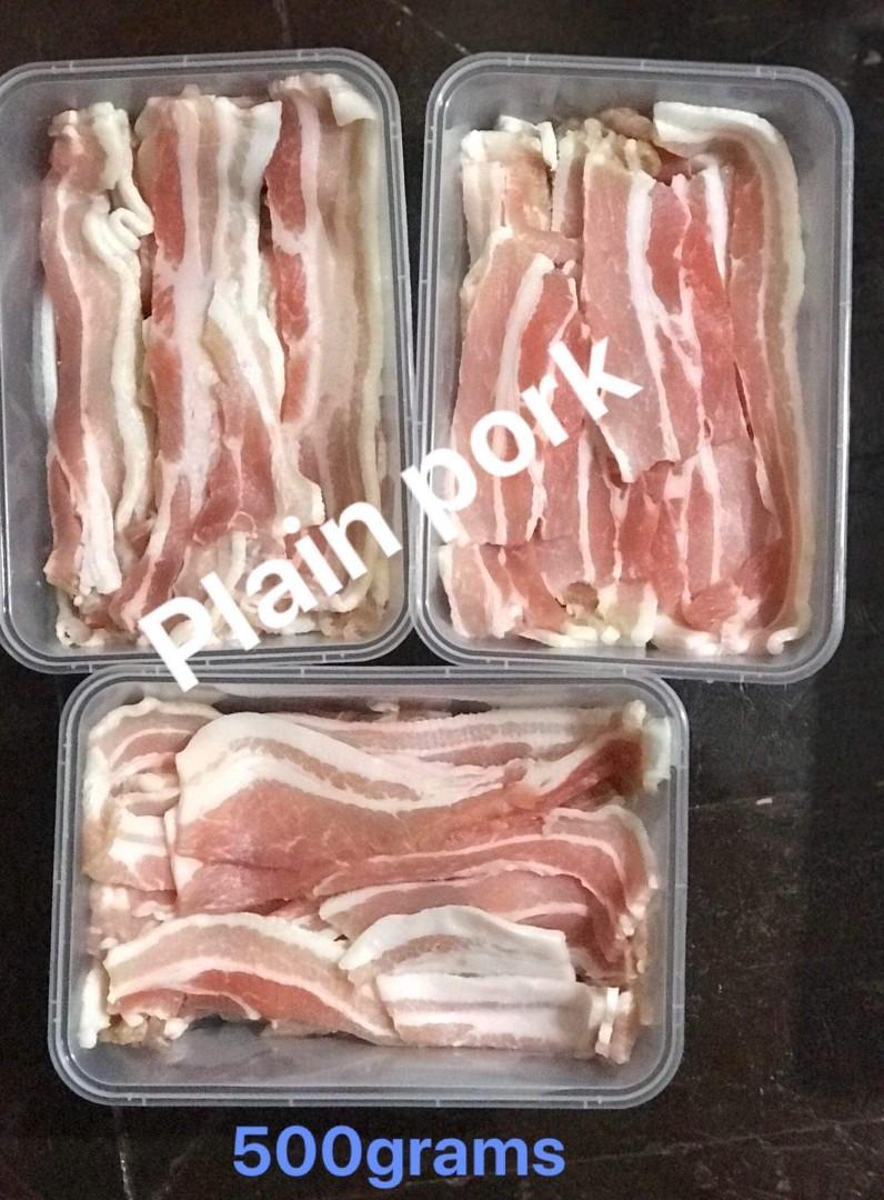 samgyup pork/beef 500 grams, Food & Drinks, Local Eats on Carousell