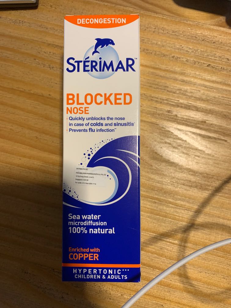 Sterimar Nasal Spray Hypertonic 100ml copper decongestion on Carousell