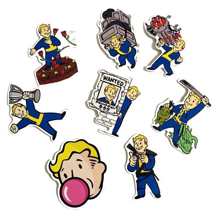 (Stickers) 29pc Fallout Bethesda Video Game Series Vault Boy Vault Tec ...