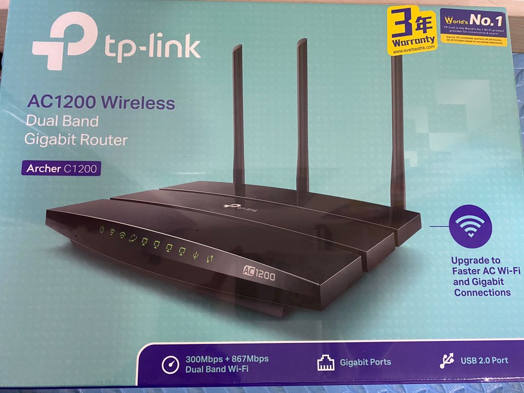 TP-Link Archer C1200 - AC1200 無線雙頻Gigabit路由器, 電子產品, 其他 - Carousell