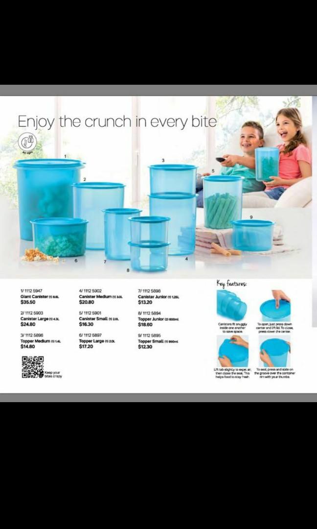 Tupperware One Touch Container, Home Appliances, Kitchenware on Carousell