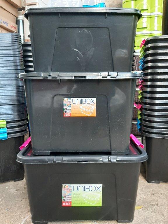 Unibox Storage Box 100 L (25x19x16 in), Furniture & Home Living, Home ...