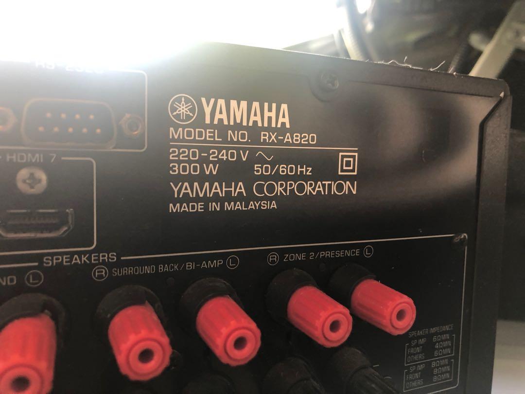 Yamaha RX-A830, Audio, Soundbars, Speakers & Amplifiers on Carousell