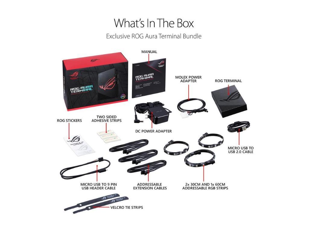 Asus ROG AURA TERMINAL (Four-port addressable RGB controller with ROG ...